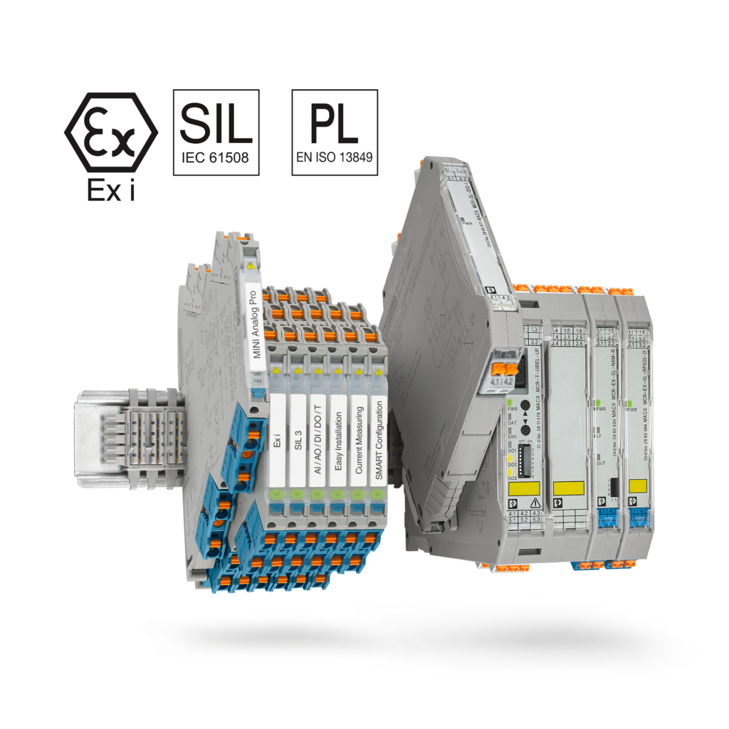 フエニックス・コンタクト 信号変換器「MINI Analog Pro Exi」コンパクトで防爆と安全機能実現【主要各社の防爆機器紹介 ...