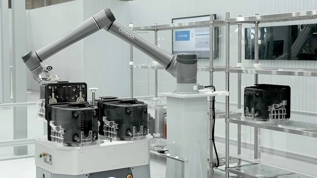 オムロン、協働ロボットの活用デモ動画に「TM25Sを使ったFOUPのAMRへの移載」を公開-オートメーション新聞WEB／AutomationNews
